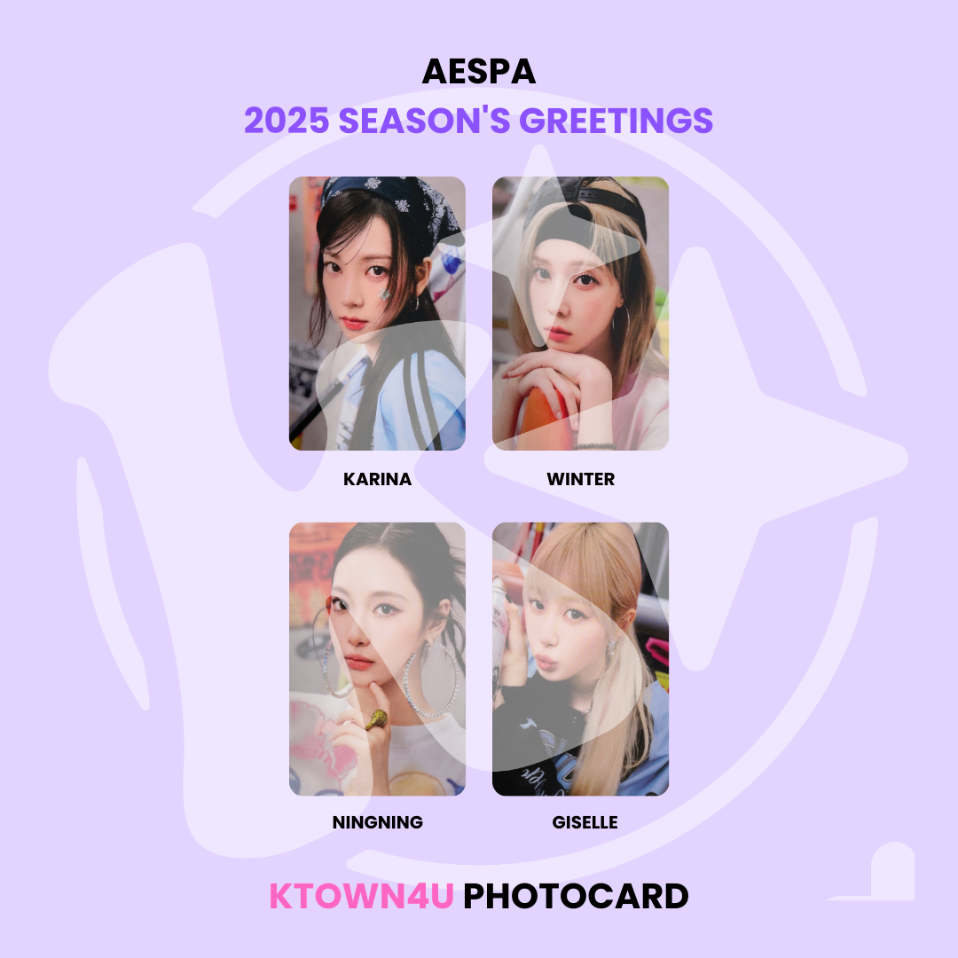 AESPA - 2025 SEASON'S GREETINGS KTOWN4U PHOTOCARD – KSPACE