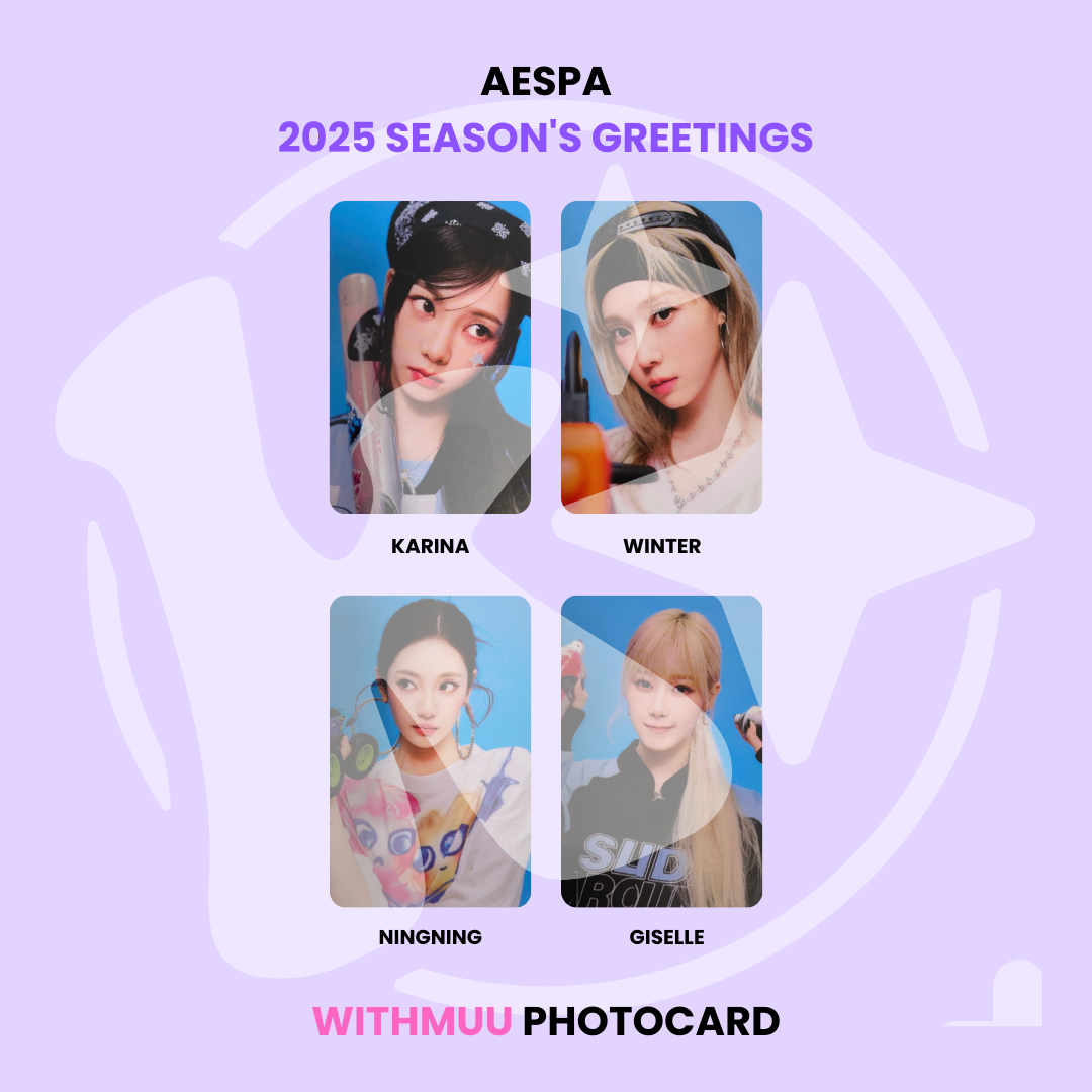 AESPA - 2025 SEASON'S GREETINGS WITHMUU PHOTOCARD – KSPACE
