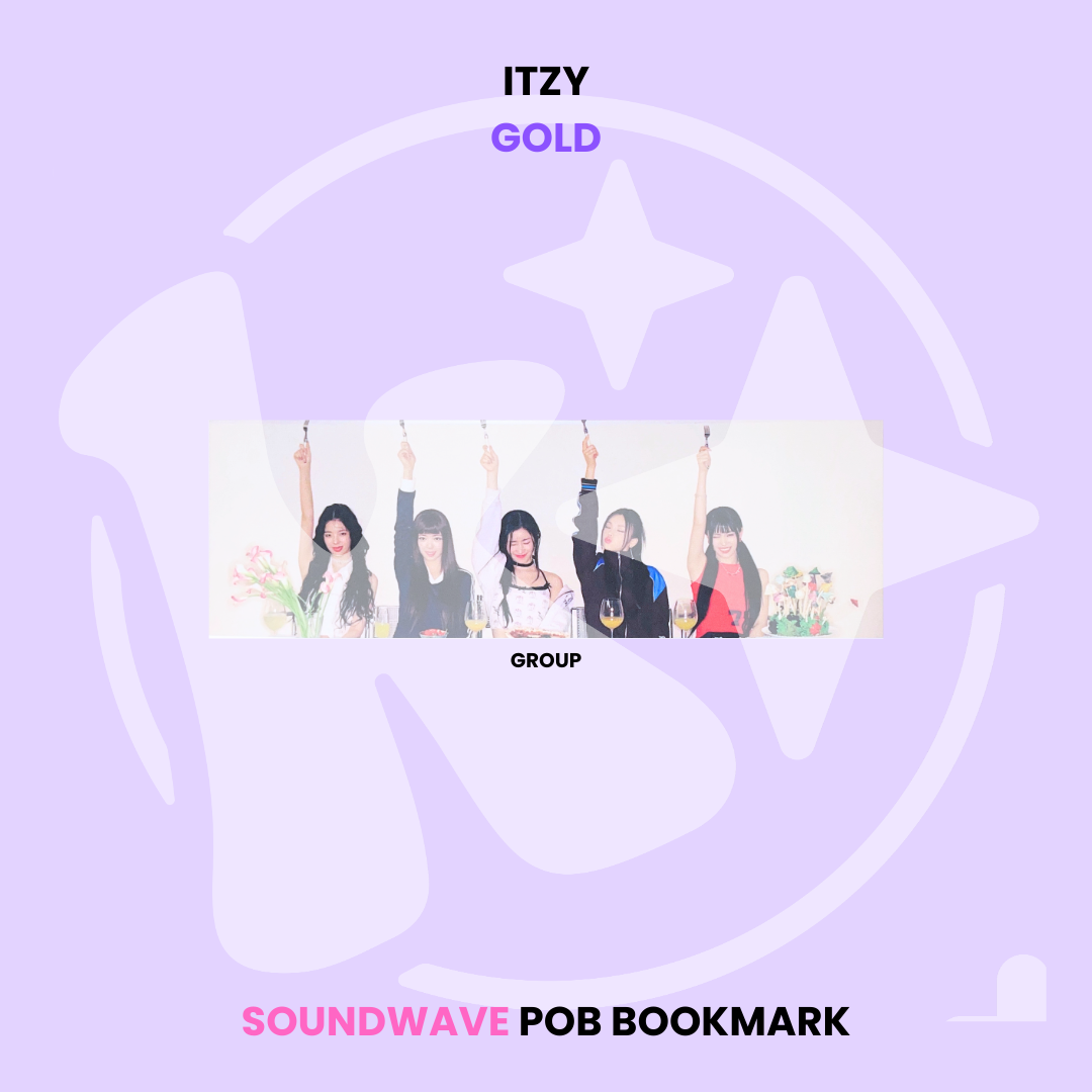 ITZY - GOLD SOUNDWAVE POB BOOKMARK – KSPACE