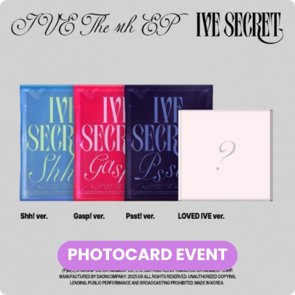 IVE - Ive Secret (Standard Ver./LOVED IVE Ver.) + LUCKY DRAW PHOTOCARD ...