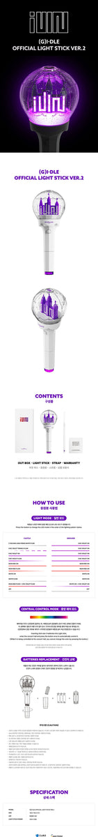 (G)I-DLE OFFICIAL LIGHT STICK VER.2 – KSPACE PROJECT