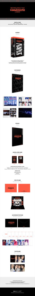 ENHYPEN - WORLD TOUR MANIFESTO IN SEOUL DIGITAL CODE – KSPACE